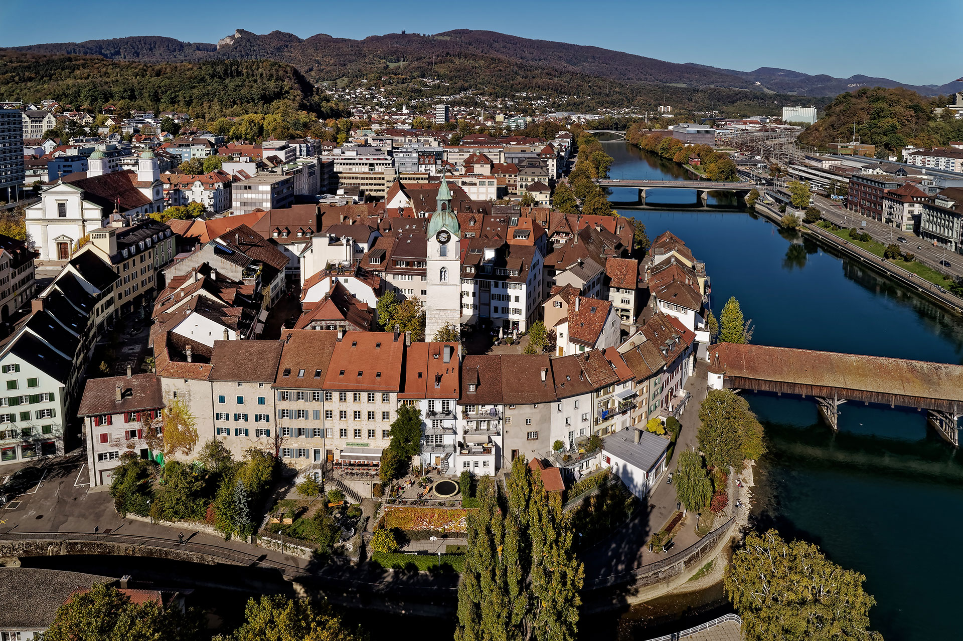 The charming little town of Olten - Excursions by train