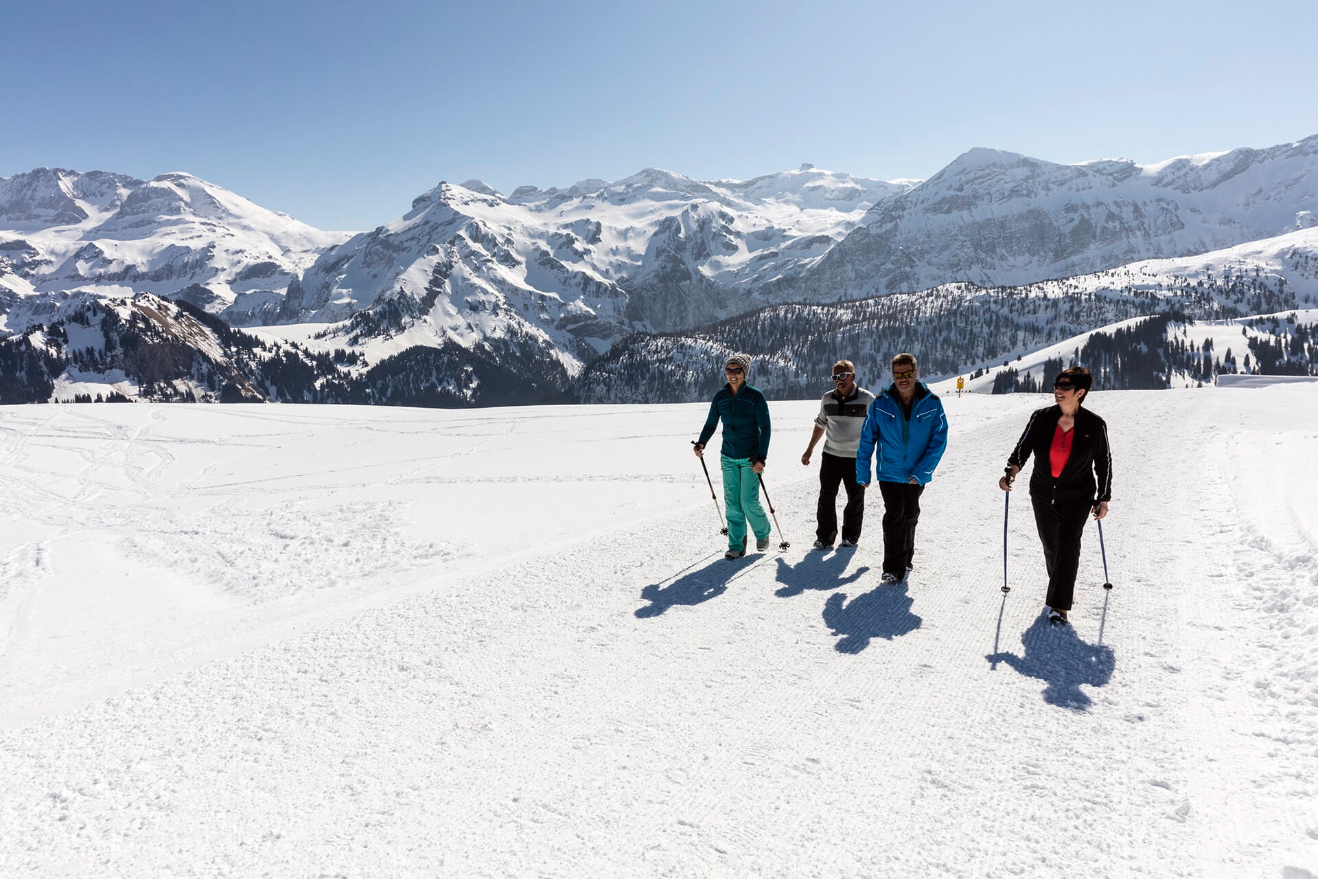 Winterwandern Adelboden - Ausflüge mit dem Zug