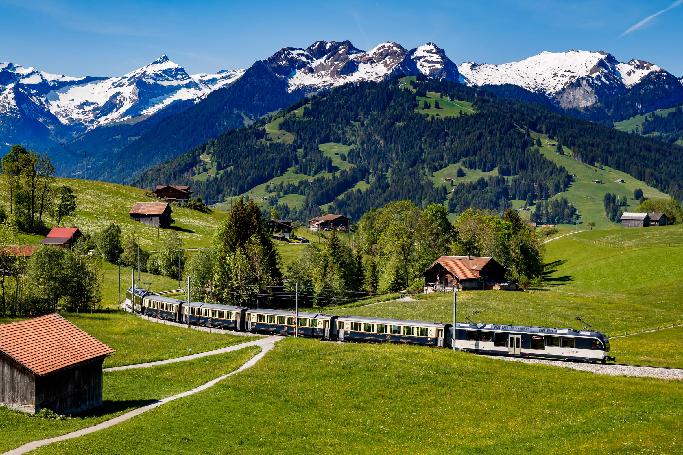 Goldenpass Mob Belle Epoque Von Zweisimmen Nach Montreux Ausflüge Mit Dem Zug