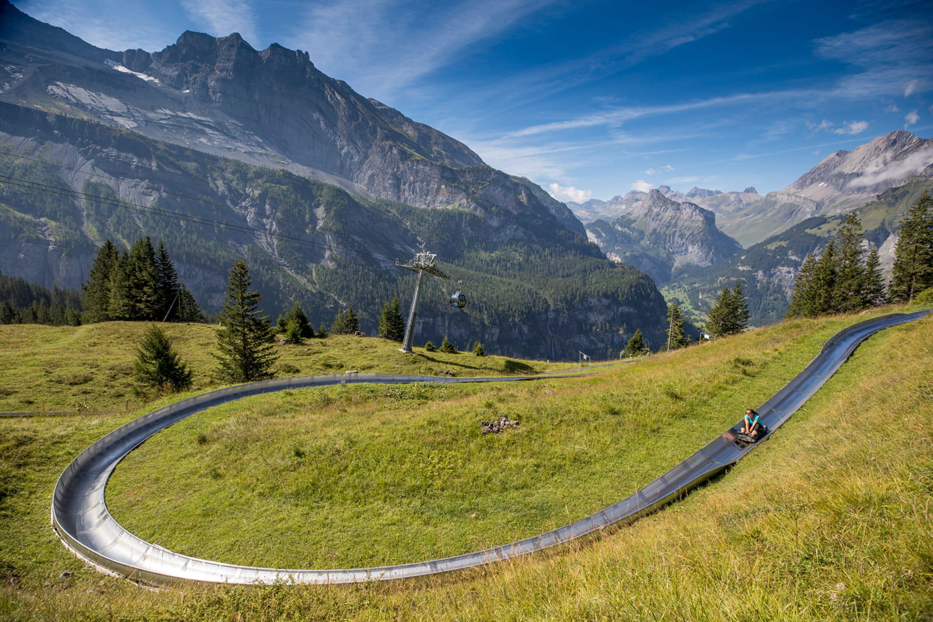 Lake Oeschinen toboggan run - Excursions by train