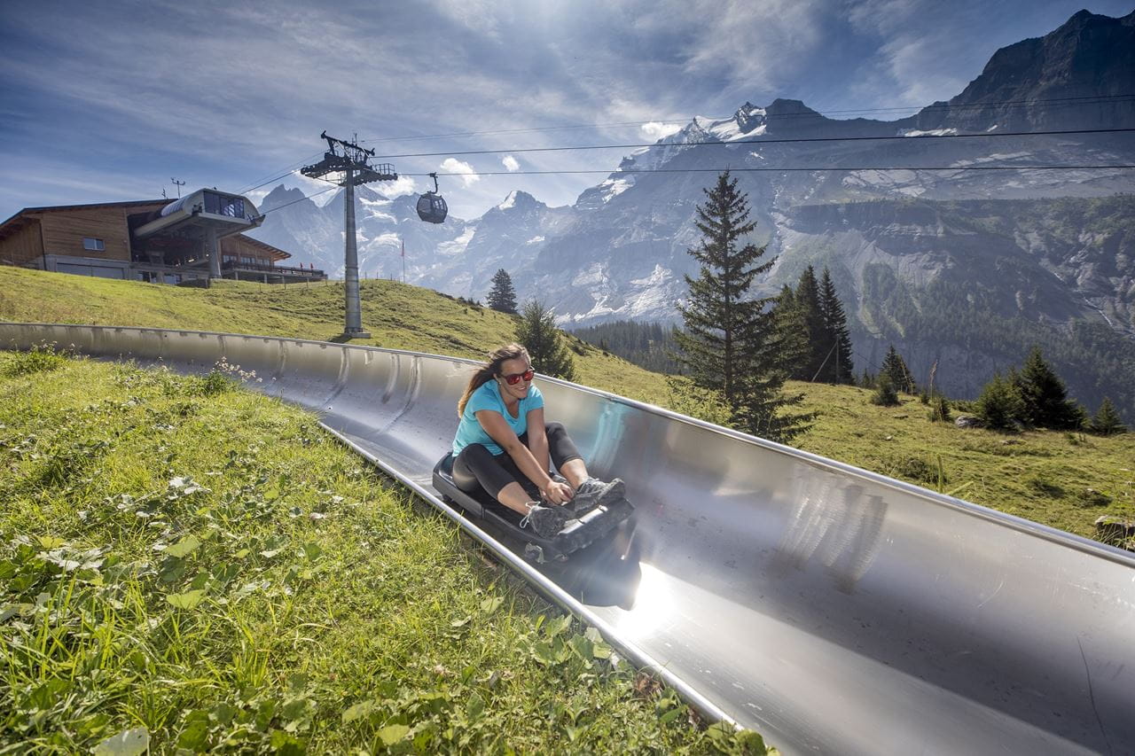 Lake Oeschinen toboggan run - Excursions by train