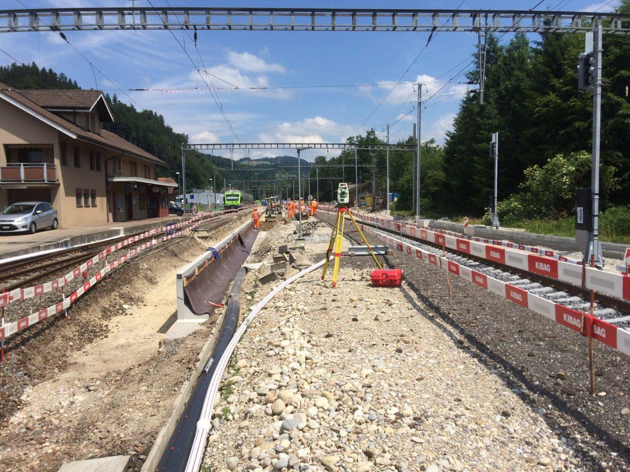 Bauprojekt - Modernisierung Bahnhof Ramsei - BLS AG