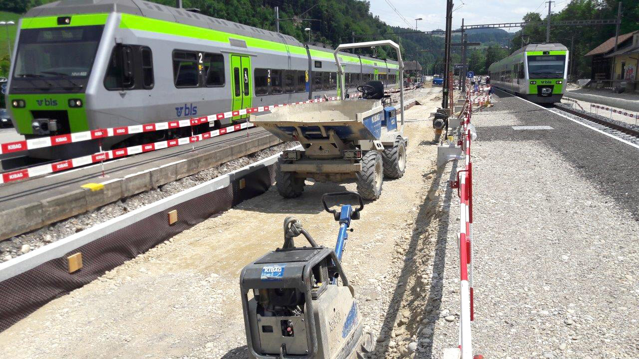 Bauprojekt - Modernisierung Bahnhof Ramsei - BLS AG